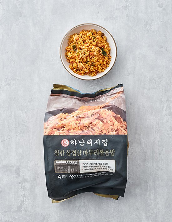 [하남돼지집] 철판삼겹살마무리볶음밥 4입 - 마켓컬리